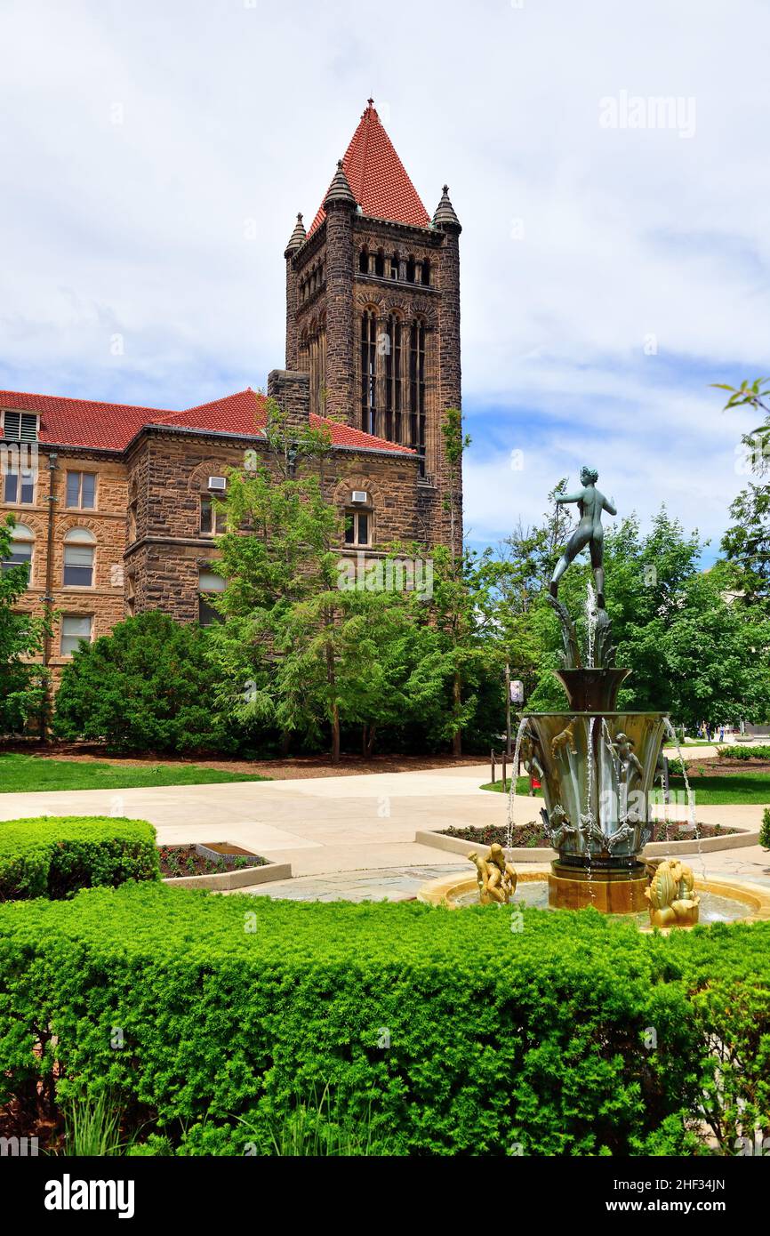 Urbana, Illinois, USA. Altgeld Hal on the University of Illinois or ...