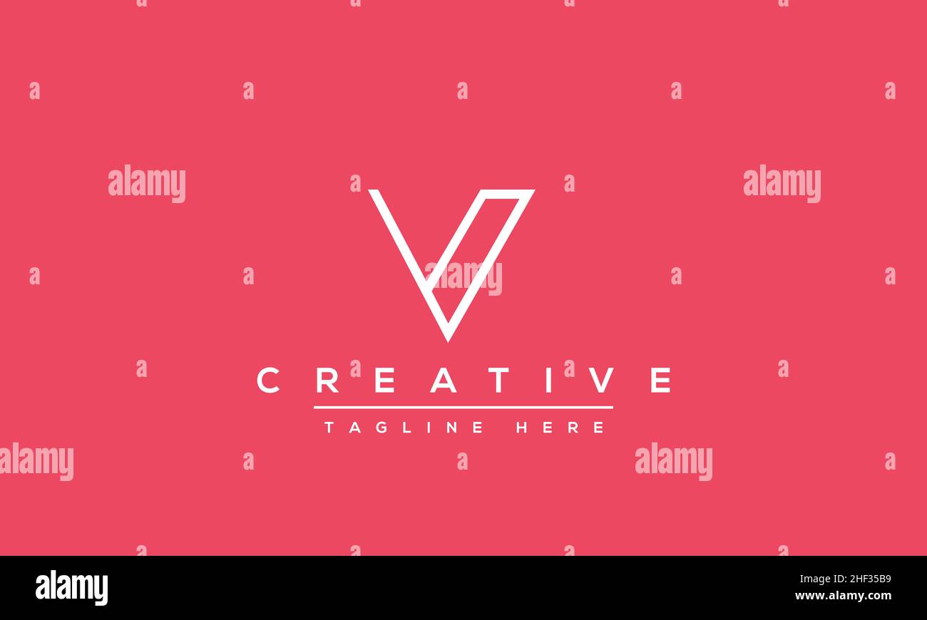 Modern creative V Logo Design and template. V VV icon initials based ...