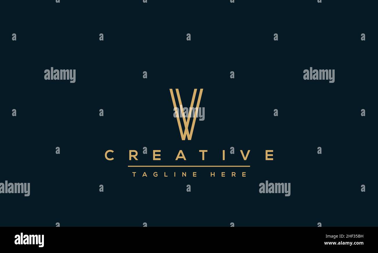 Modern creative V Logo Design and template. V VV icon initials based ...
