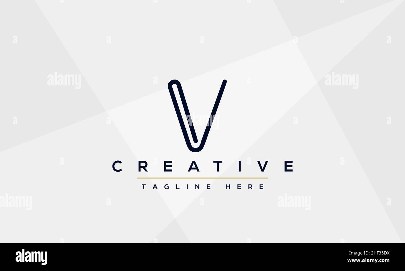 Modern creative V Logo Design and template. V VV icon initials based ...