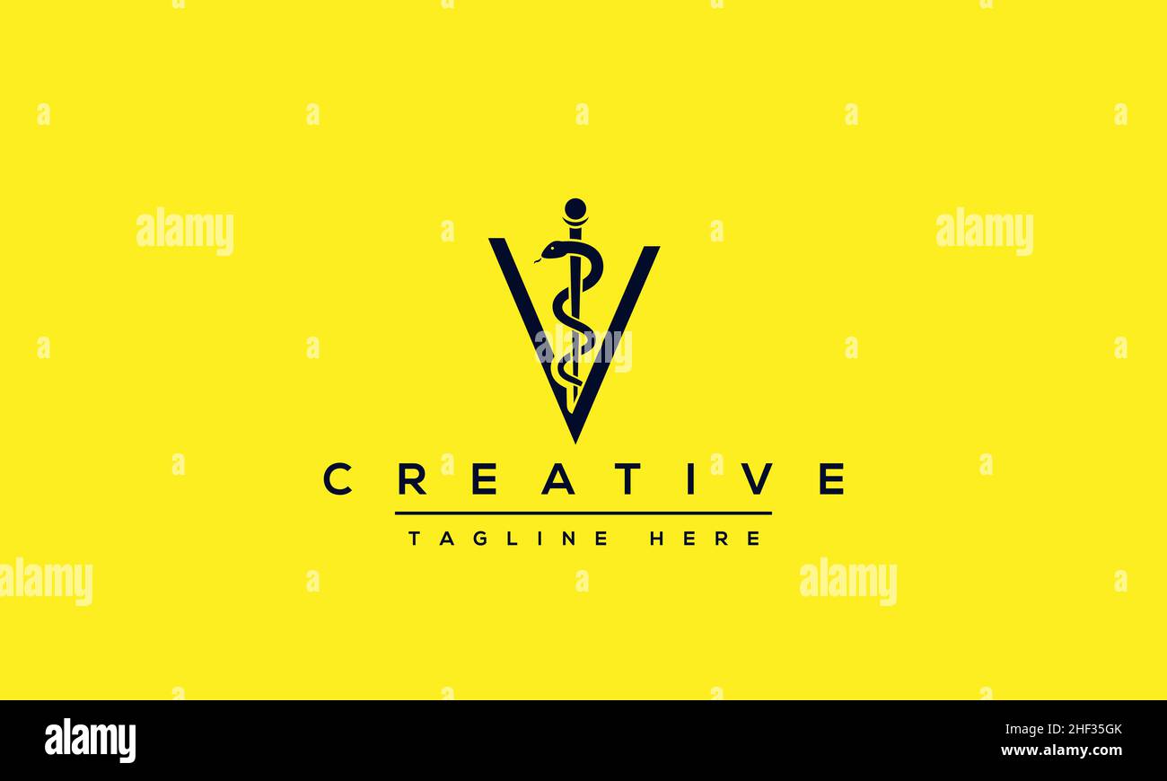 Modern creative V Logo Design and template. V VV icon initials based ...