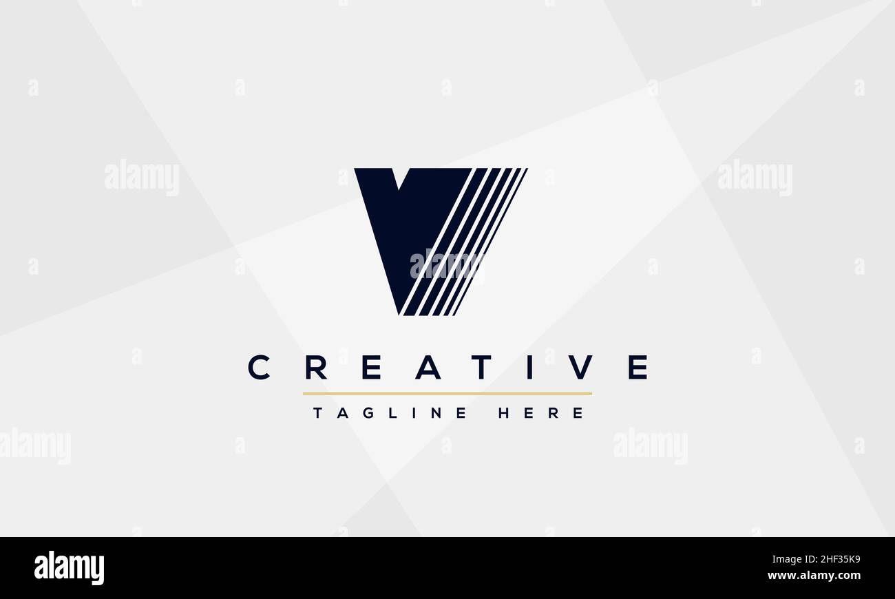 Modern creative V Logo Design and template. V VV icon initials based ...