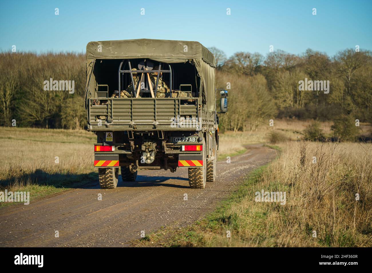 British army MAN SV 4x4 army lorry logistics vehicle truck transporting ...