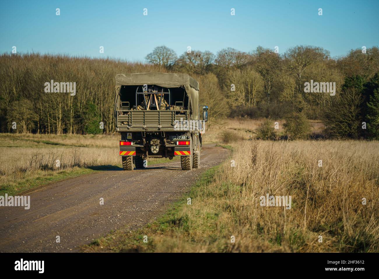 British army MAN SV 4x4 army lorry logistics vehicle truck transporting ...