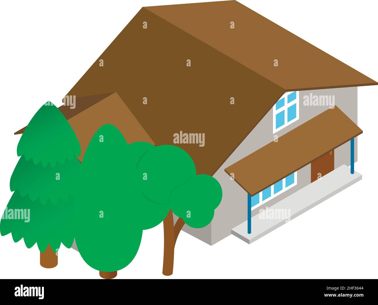 Two storey terrace house Cut Out Stock Images & Pictures - Alamy
