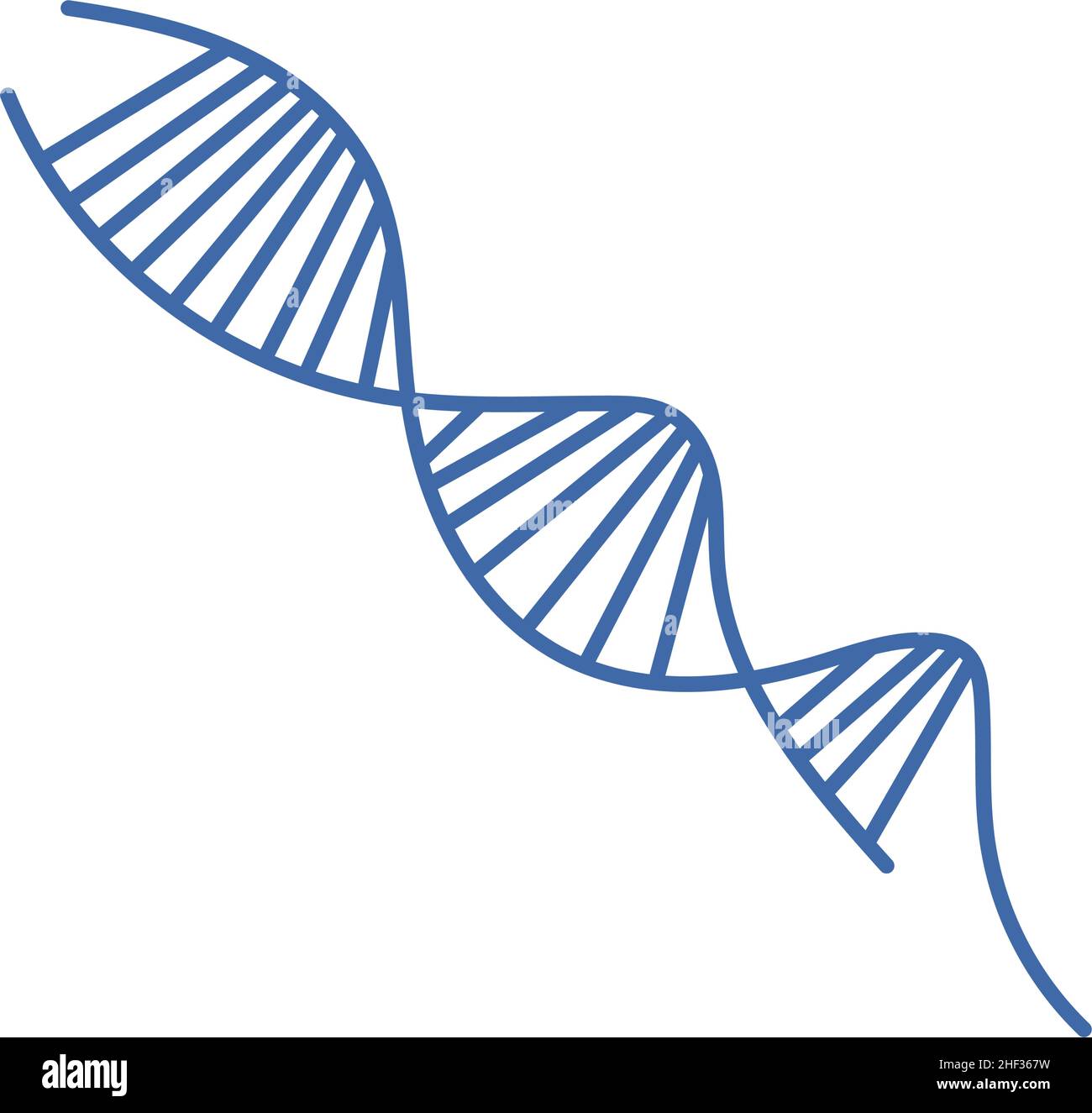 White dna strand blue background Stock Vector Images - Alamy