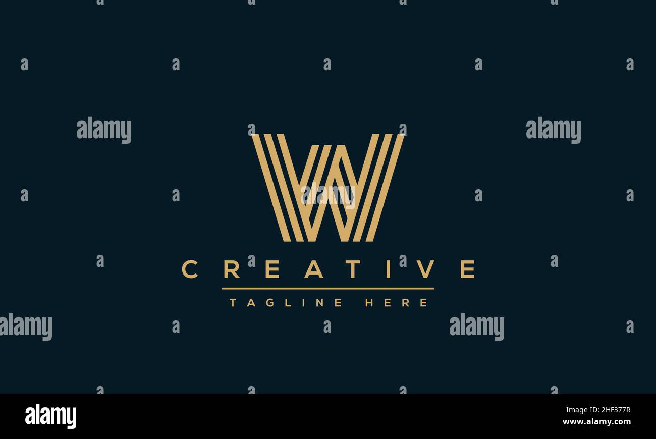 W letter logo Design Modern Monogram Icon. W WW initials based Template ...