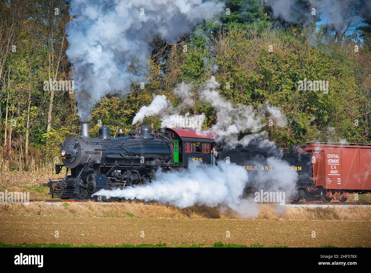 Ronks, Pennsylvania, November 2021 - A Restored Antique Steam Freight ...