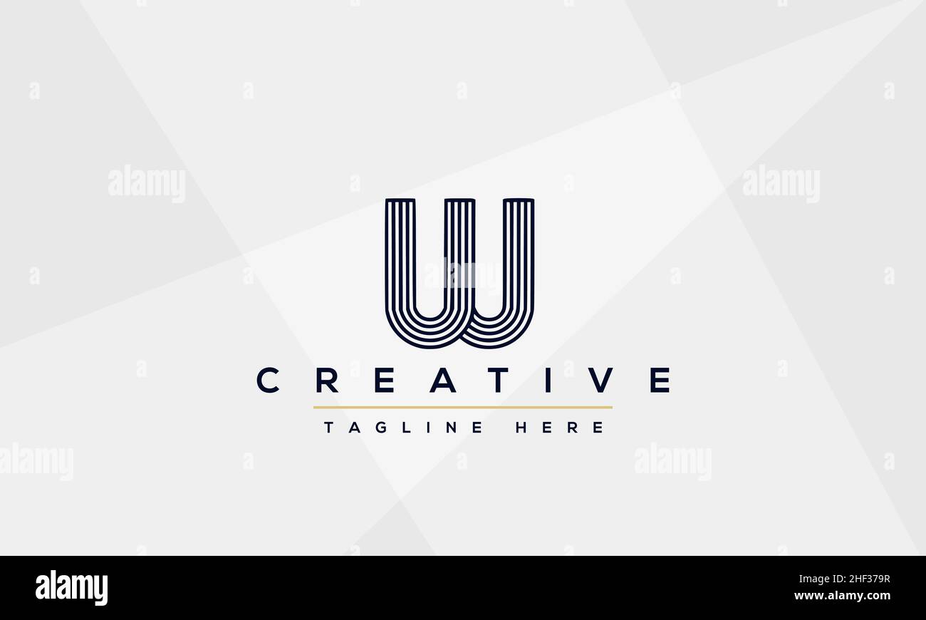 W letter logo Design Modern Monogram Icon. W WW initials based Template ...