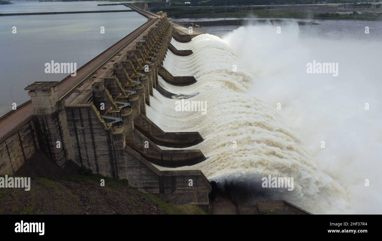 Tucurui, Brazil. 11th Jan, 2022. View of the Tucurui hydropower plant ...