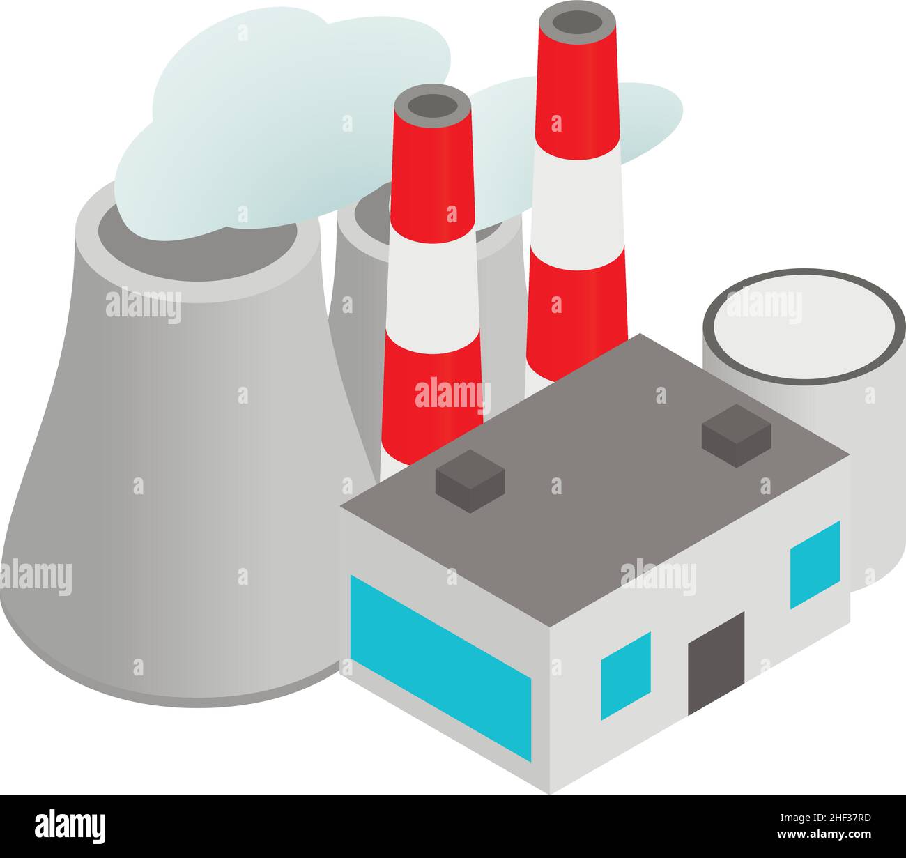 Coalfired power station Stock Vector Images - Alamy
