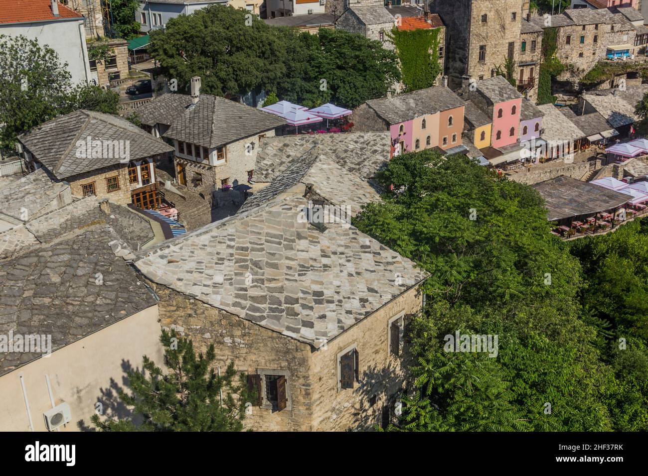 Old stone buildings in Mostar. Bosnia and Herzegovina Stock Photo - Alamy