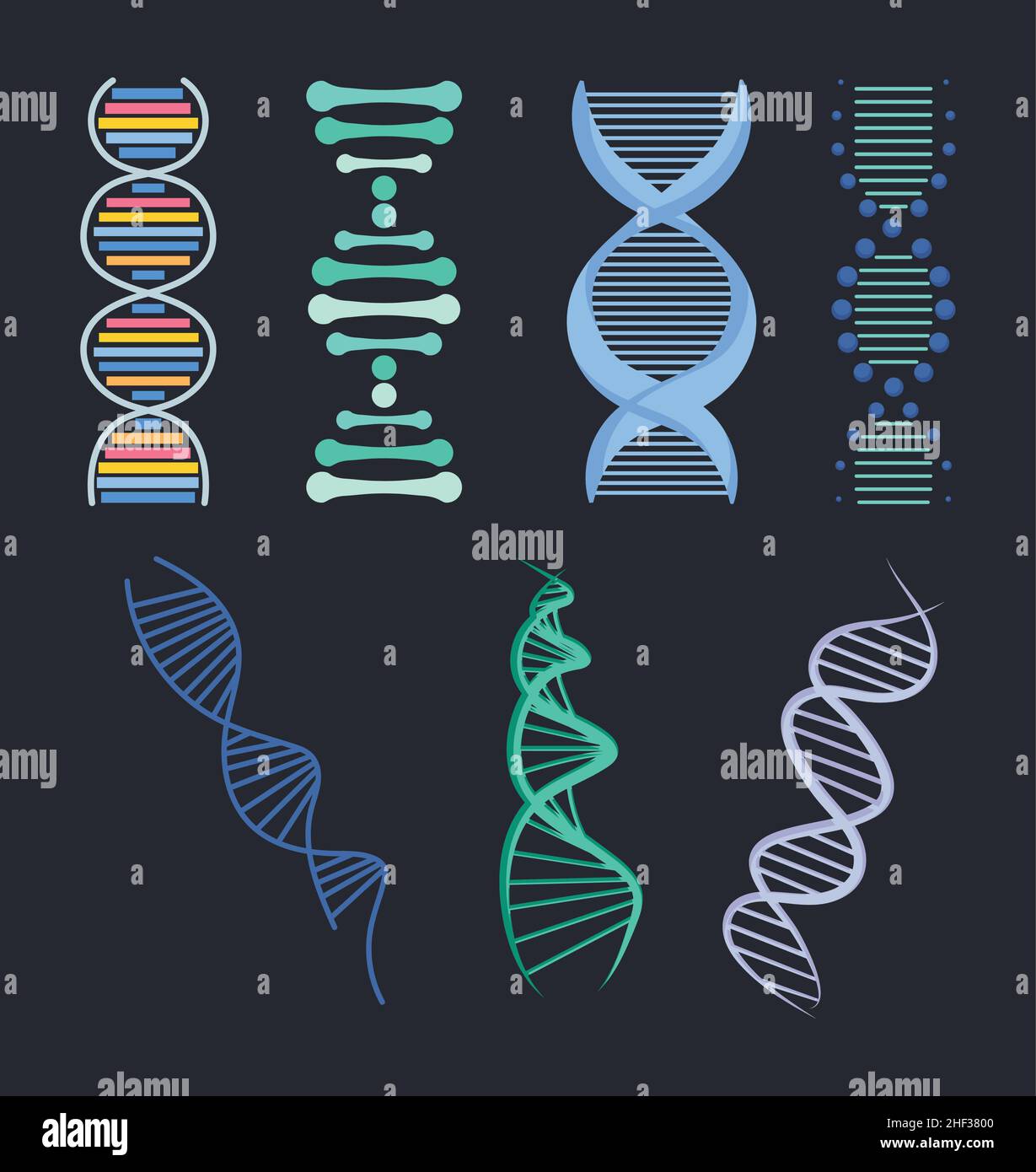 Dna strands icon set design Stock Vector Image & Art - Alamy