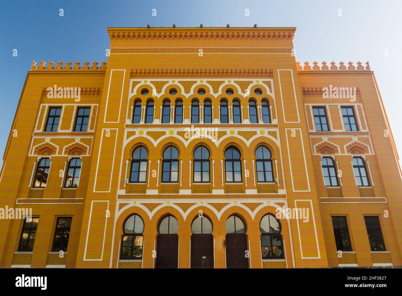 High school building in Mostar, Bosnia and Herzegovina Stock Photo - Alamy