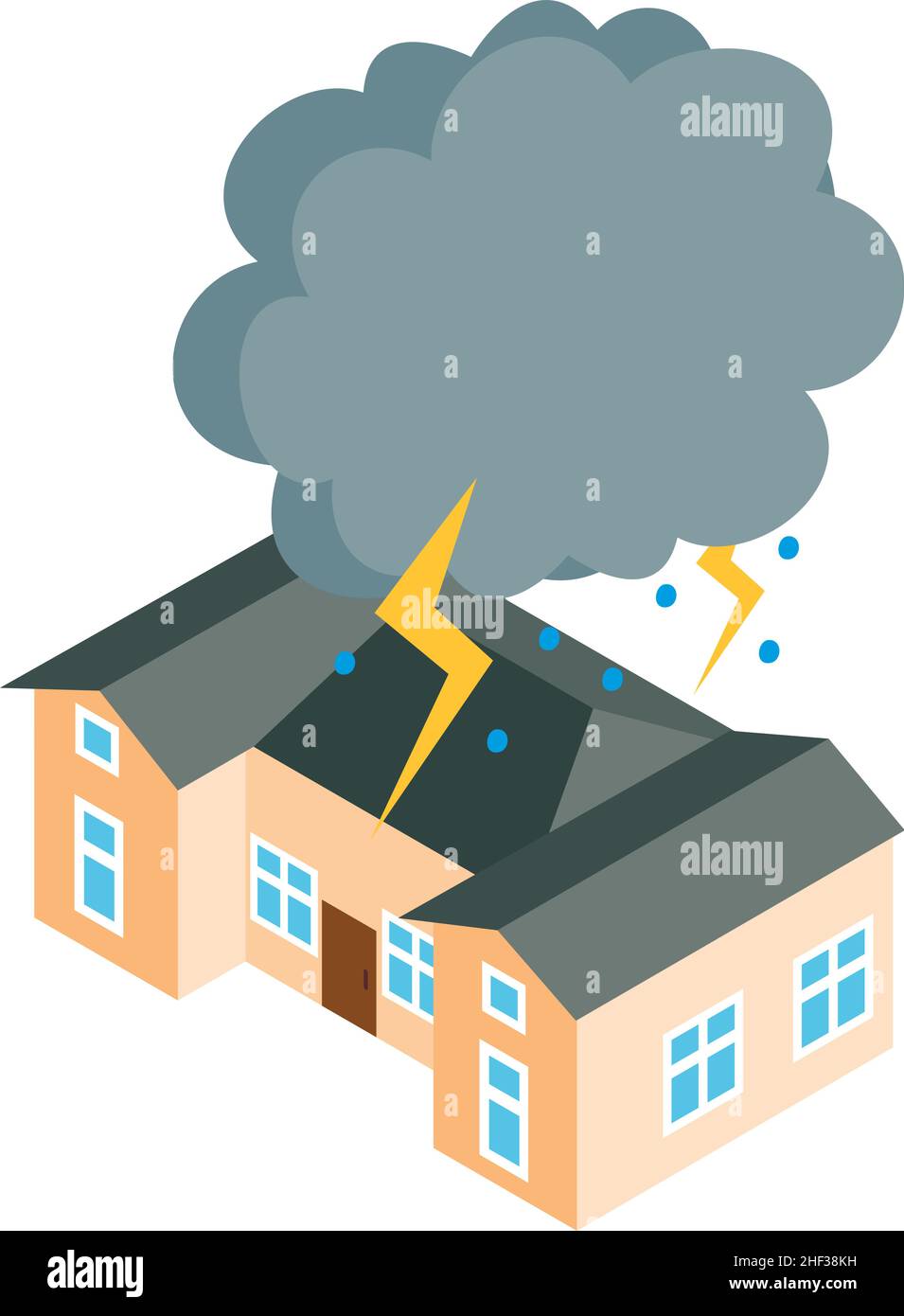 Raincloud window Stock Vector Images - Alamy