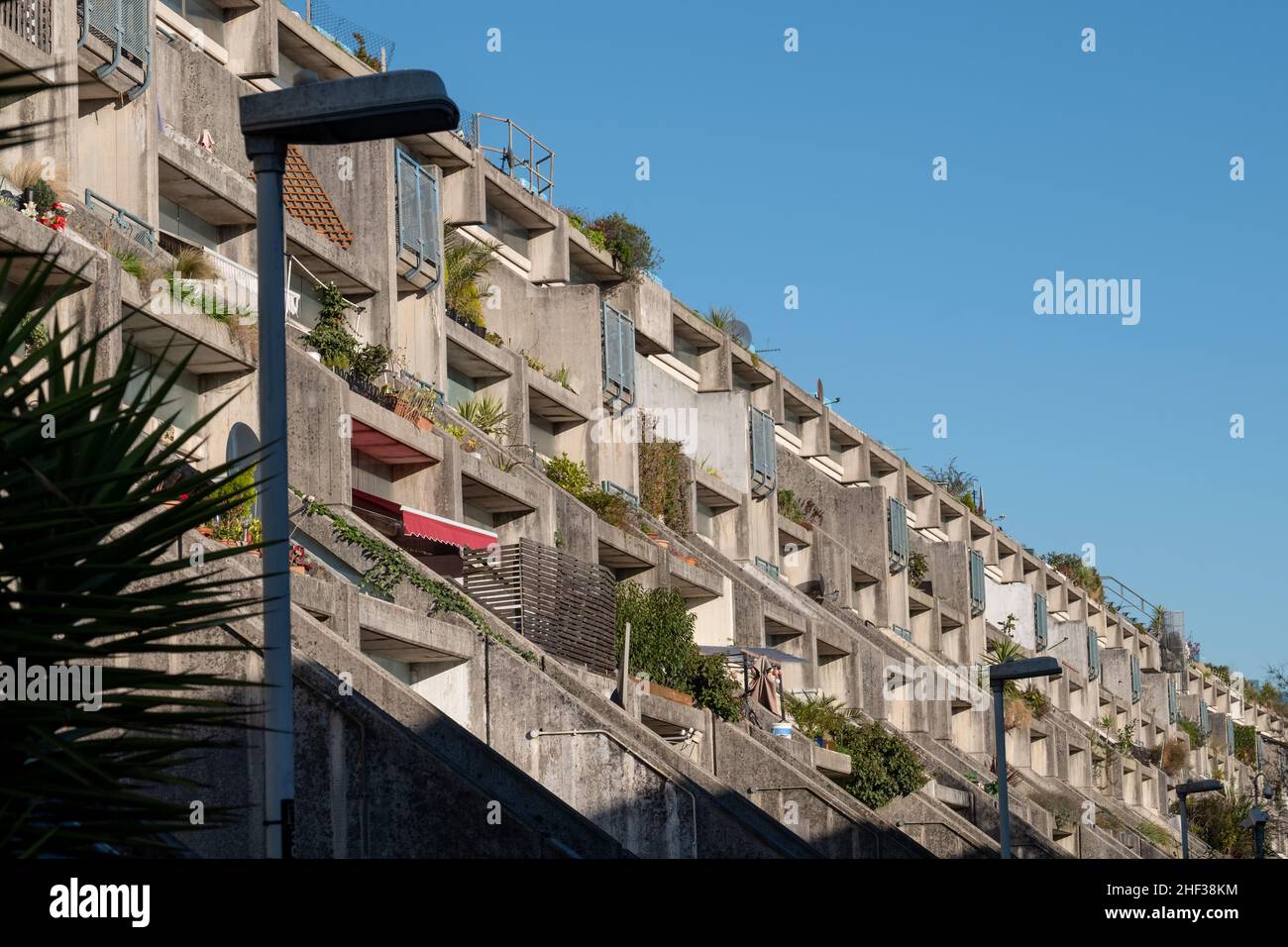 Brutalist Alexandra and Ainsworth Estate in Rowley Way, Belsize Park ...