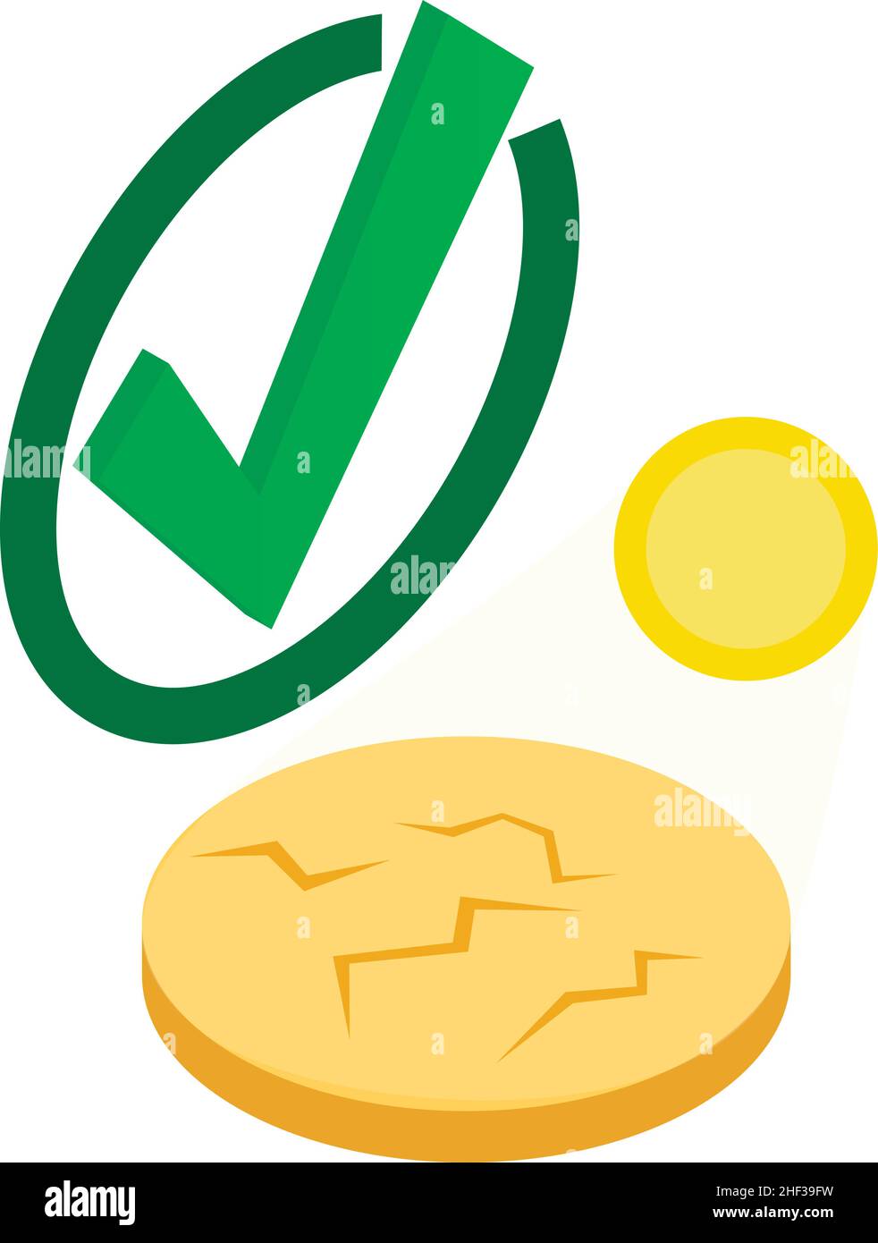 Drought icon isometric vector. Cracked ground under scorching sun and ...