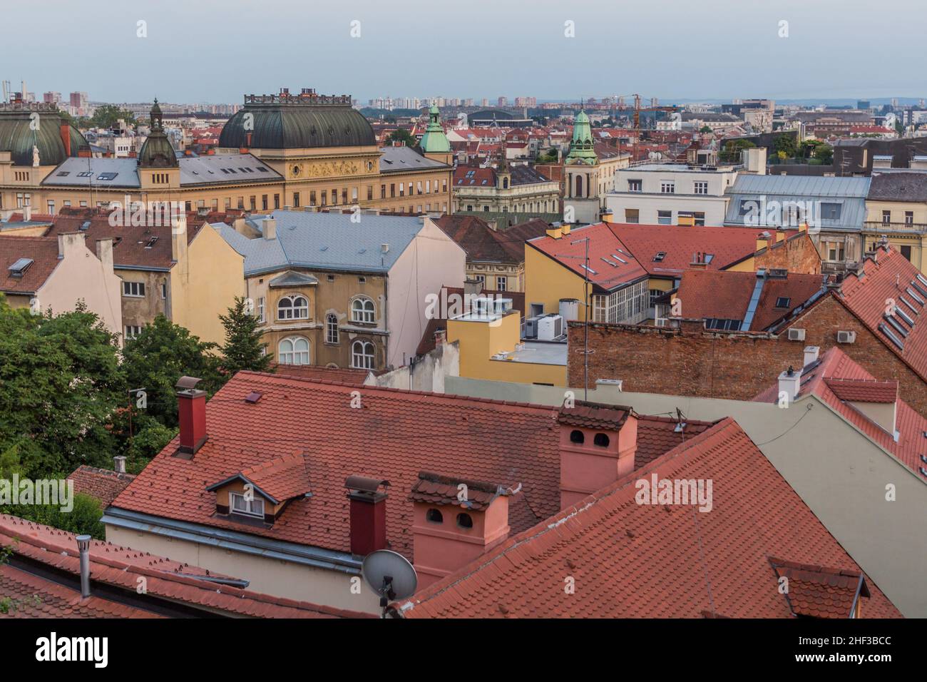 Zagreb croatia skyline panorama hi-res stock photography and images - Alamy