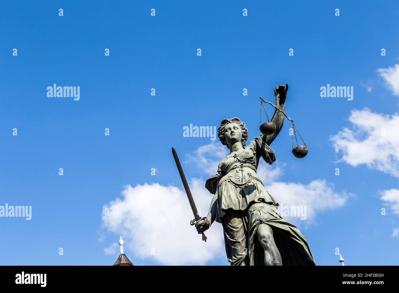 Statue of Lady Justice (Justitia) in Frankfurt, Germany Stock Photo - Alamy