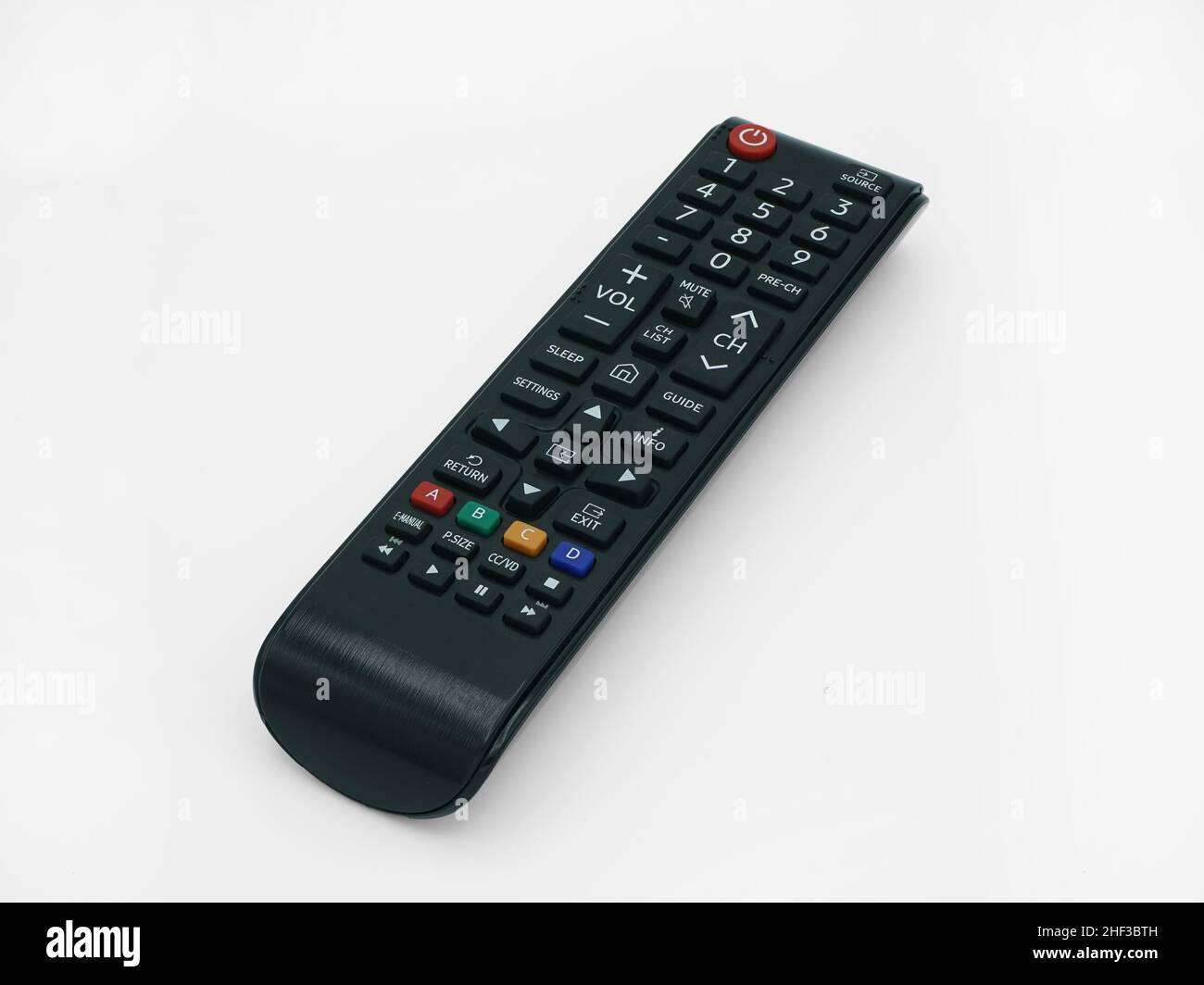 Multimedia Remote control. Isolated on a white background Stock Photo ...