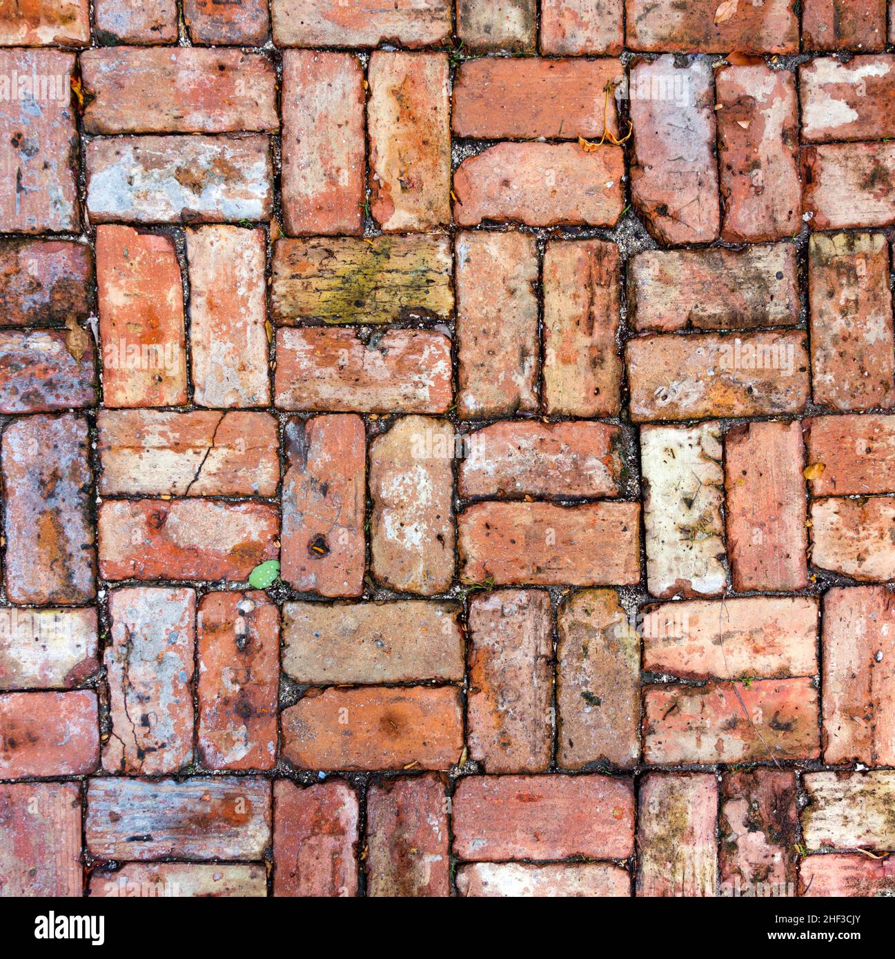 floor with old historic red brick stones Stock Photo - Alamy