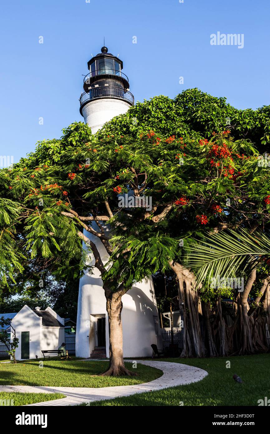 The Key West Lighthouse, Florida Keys, Florida, USA Stock Photo - Alamy