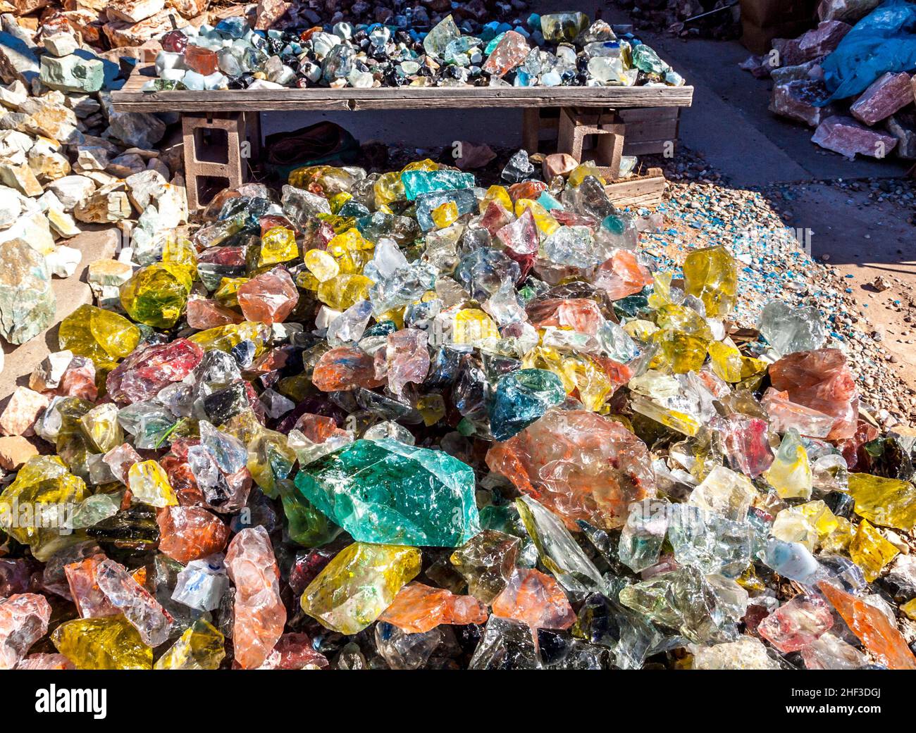 many large obsidian stones on the floor Stock Photo - Alamy