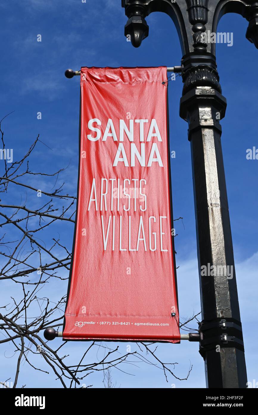 Downtown santa ana sign hi-res stock photography and images - Alamy