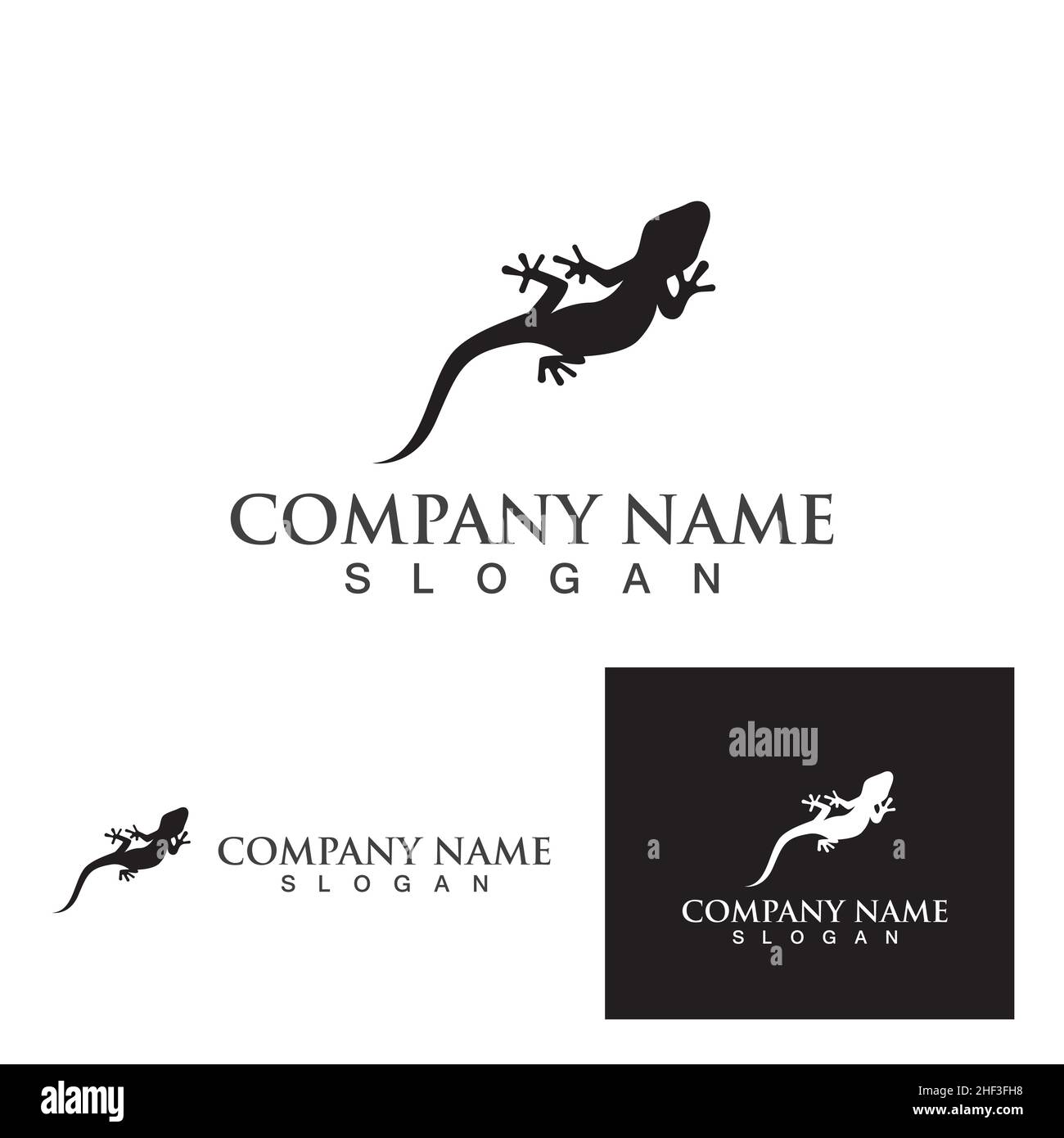Lizard logo and symbols vector Stock Vector Image & Art - Alamy