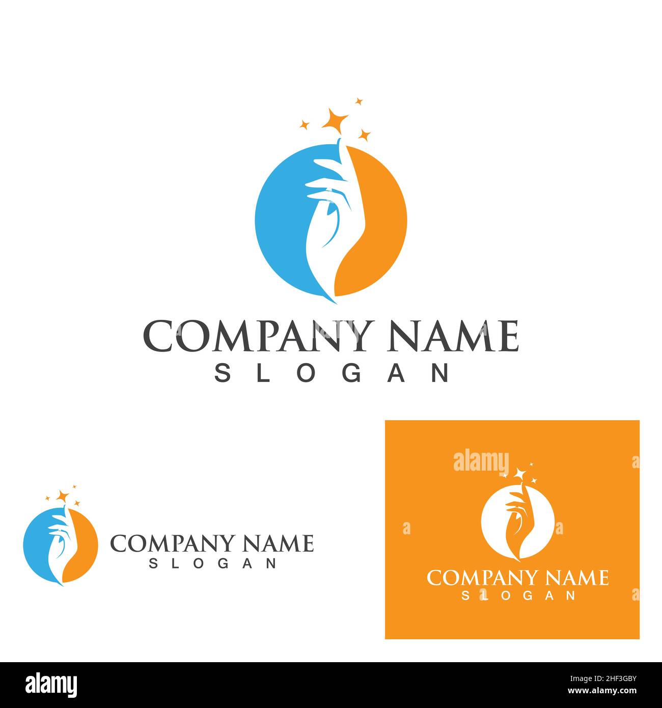 Hand care logo and symbols template icons Stock Vector Image & Art - Alamy