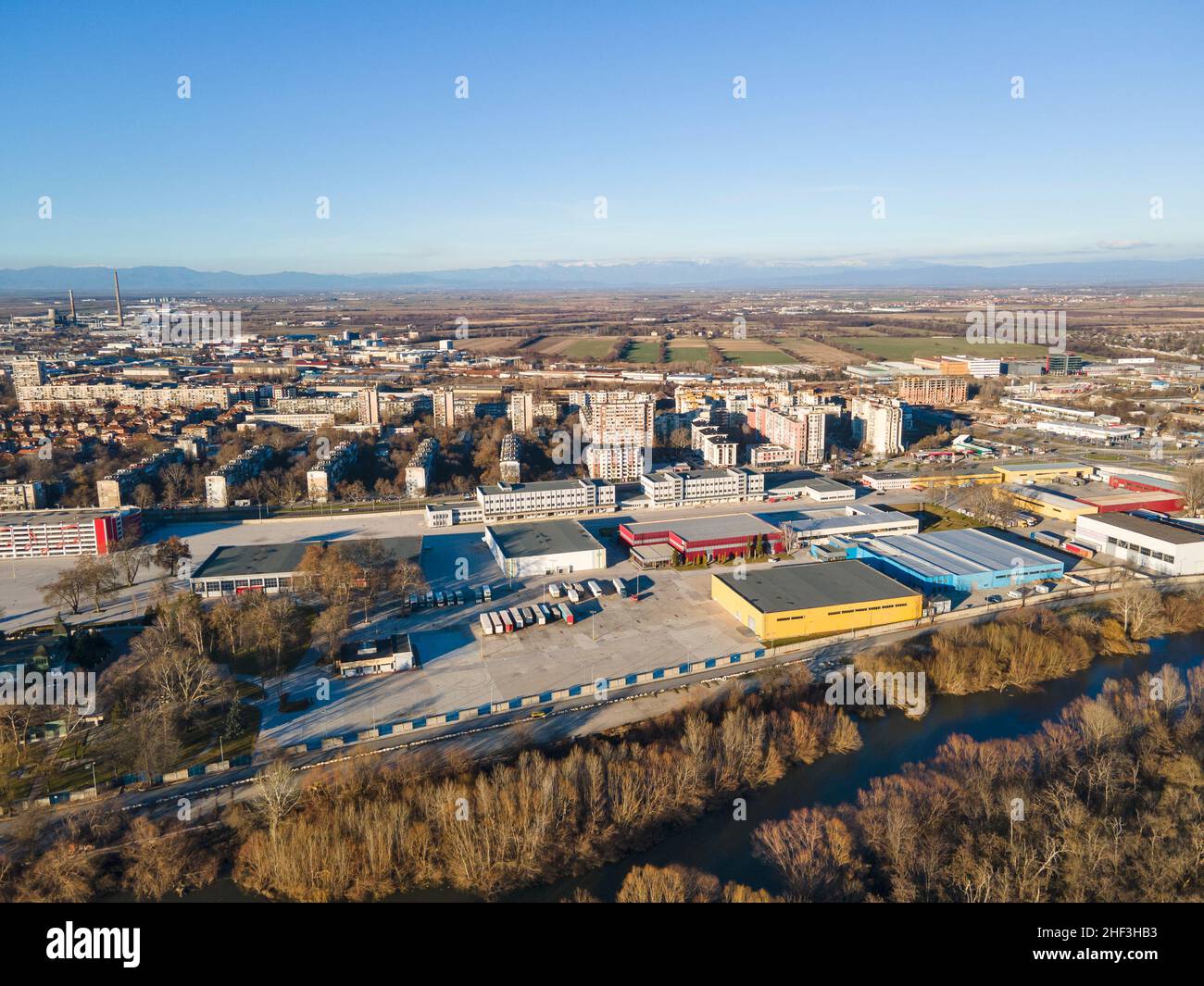 Aerial view maritsa river panorama hi-res stock photography and images ...