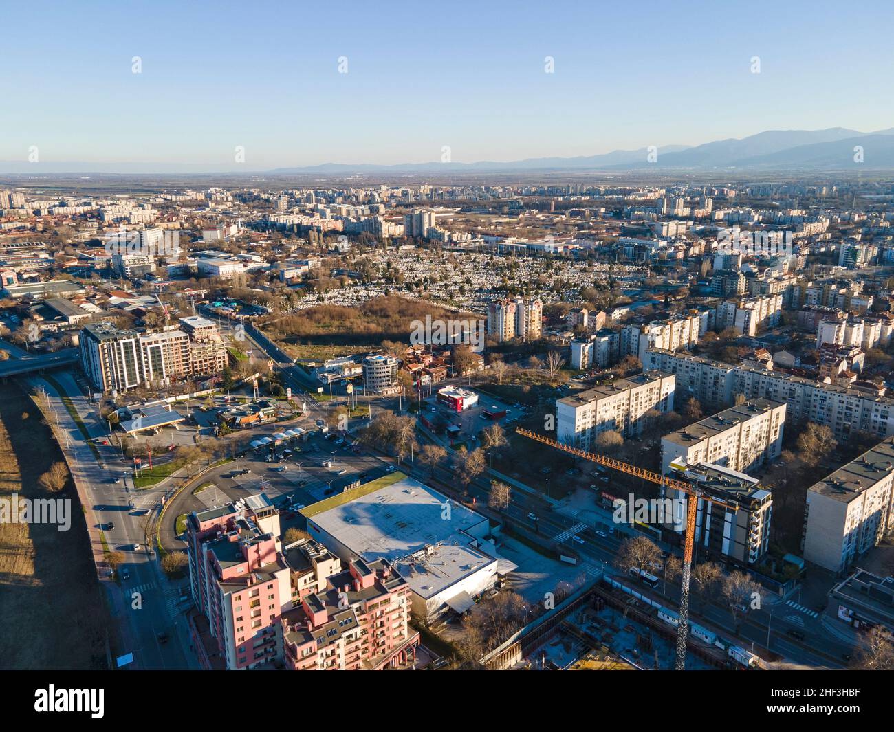 Aerial view maritsa river panorama hi-res stock photography and images ...