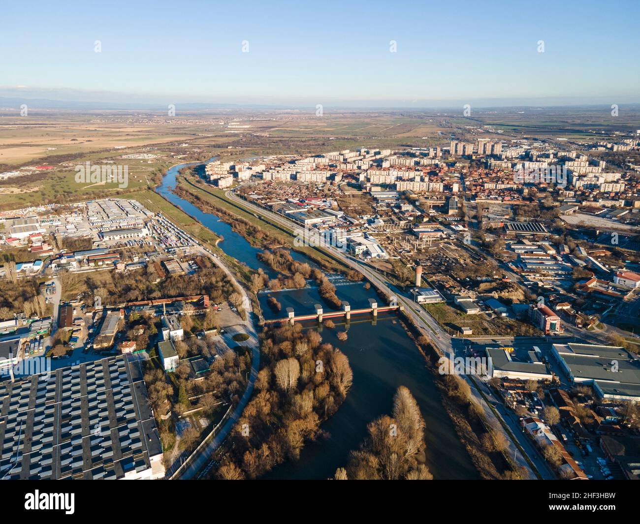 Aerial view maritsa river panorama hi-res stock photography and images ...
