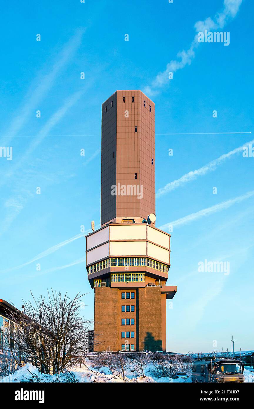 Mount Grosser Feldberg, highest peak of the german Taunus mountains ...