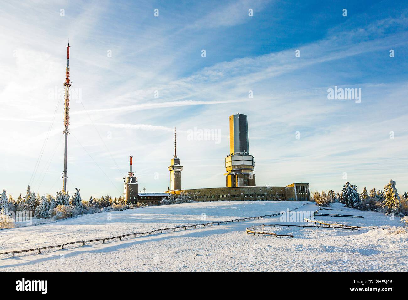 Mount Grosser Feldberg, highest peak of the german Taunus mountains ...