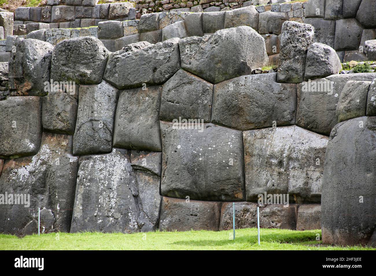 sacsayhuaman walls, ancient inca fortress near Cuzco, Peru Stock Photo ...
