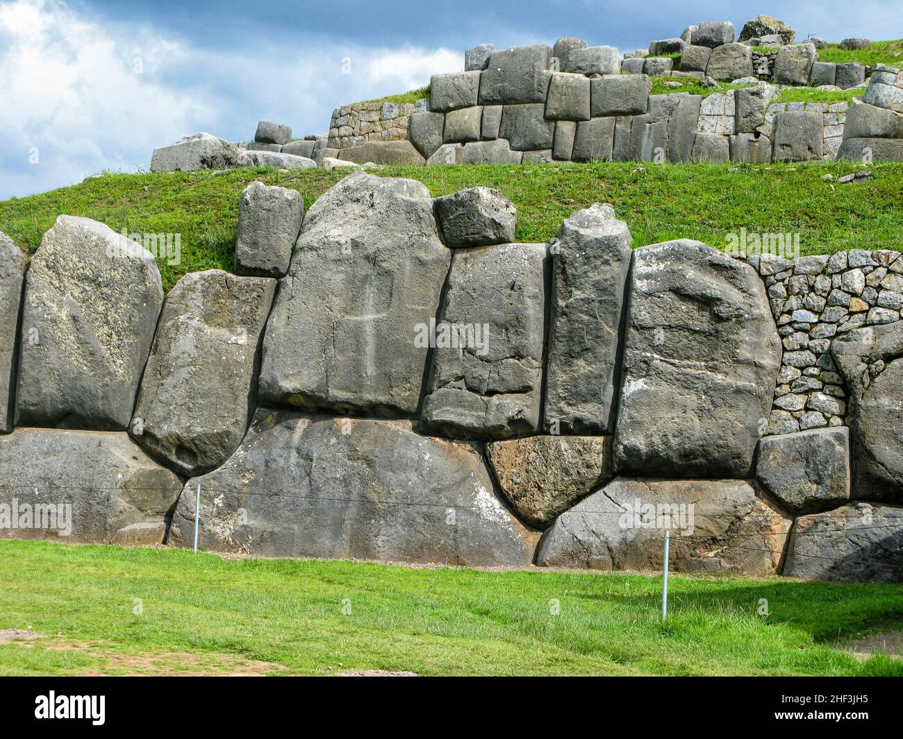 Sacsayhuaman, Incas ruins in the peruvian Andes at Cuzco Peru Stock ...