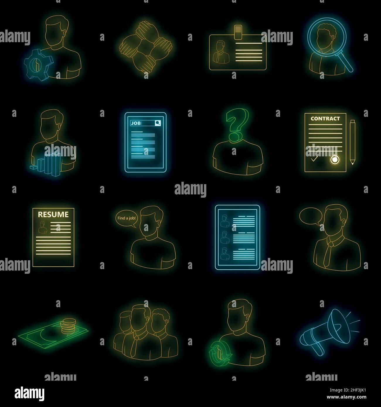 Human resources icons set. Illustration of 16 human resources vector ... Human resources icons set. Illustration of 16 human resources vector ...