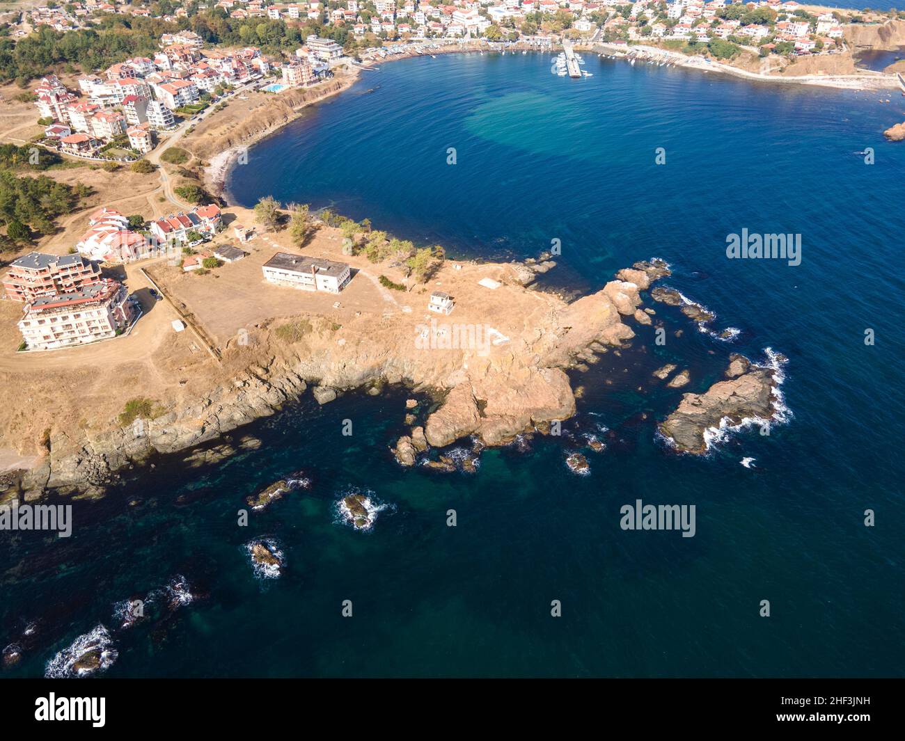 Aerial view of town of Ahtopol, Burgas Region, Bulgaria Stock Photo - Alamy