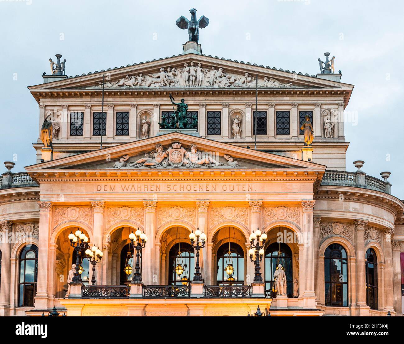 famous Alte Oper in Frankfurt - Night view Stock Photo - Alamy