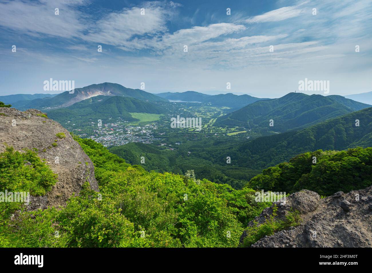 Landscape view of Mount Ashigara, Japan, June 2017 Stock Photo - Alamy