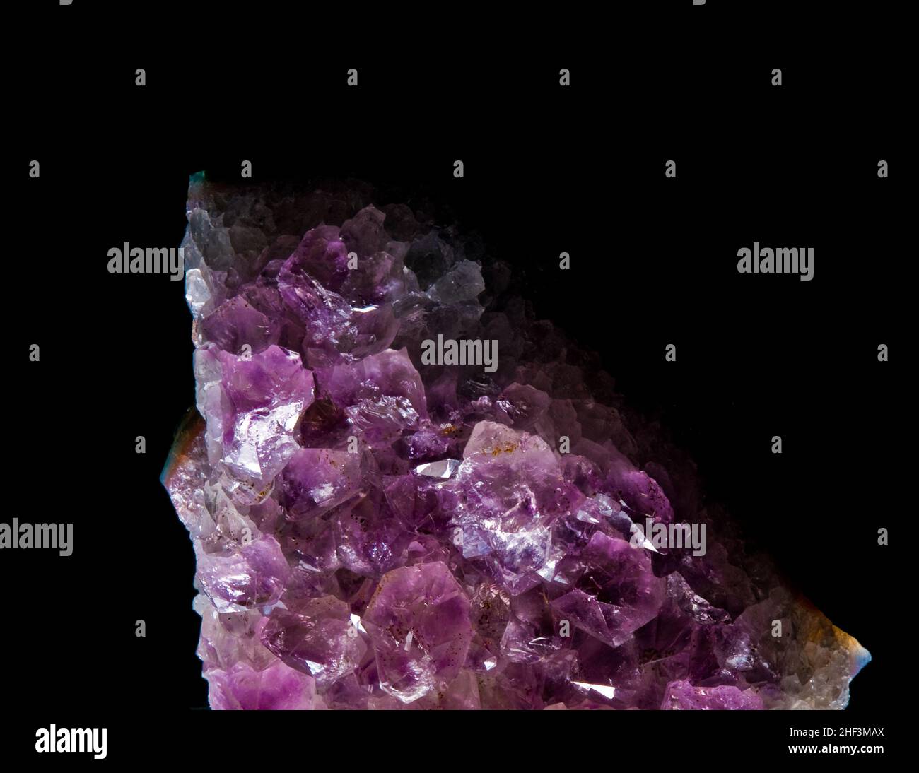 Amethyst gem border on white hi-res stock photography and images - Alamy