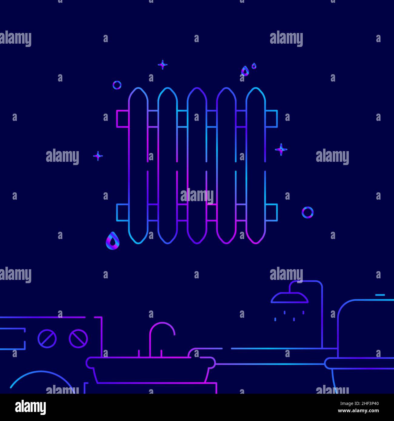 Radiator logo Stock Vector Images - Alamy