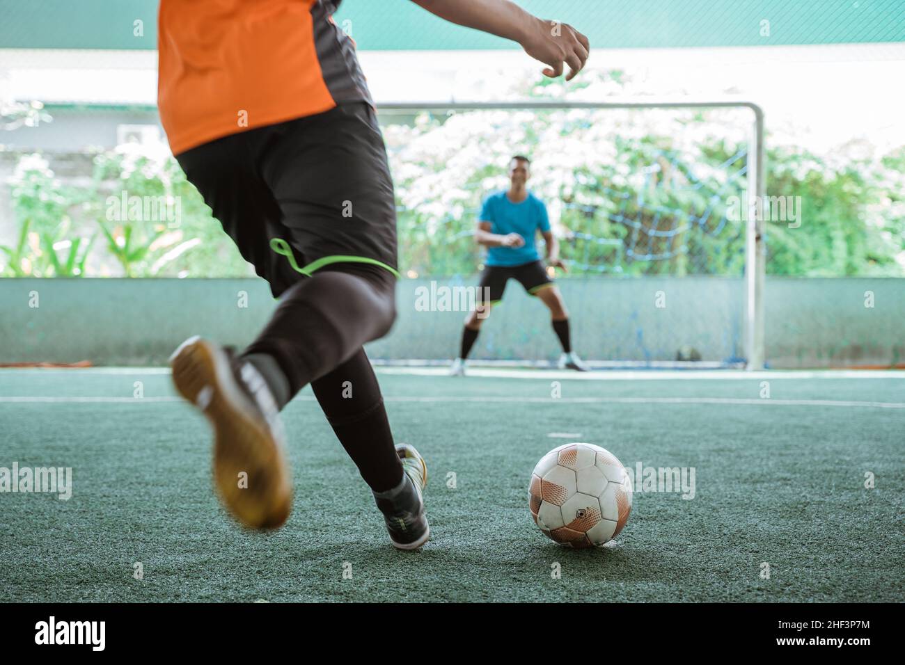 Kicking football foot sock High Resolution Stock Photography and Images ...
