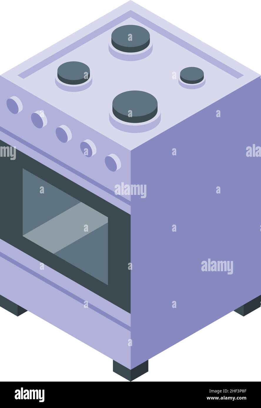 Cooking stove icon isometric vector. Kitchen pan. Boil oven Stock ...