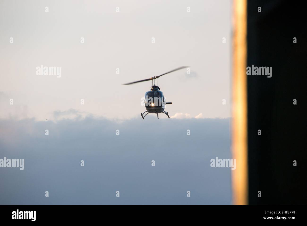 helicopter flying over the sky in Rio de Janeiro Stock Photo - Alamy