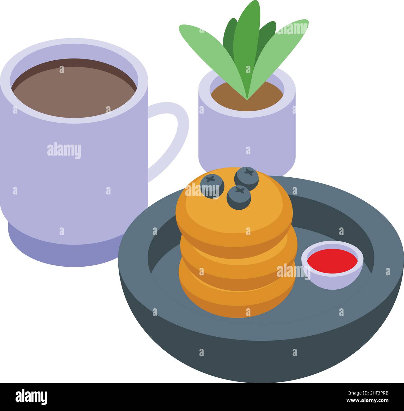 Morning coffee icon isometric vector. Cafe street. City restaurant ...