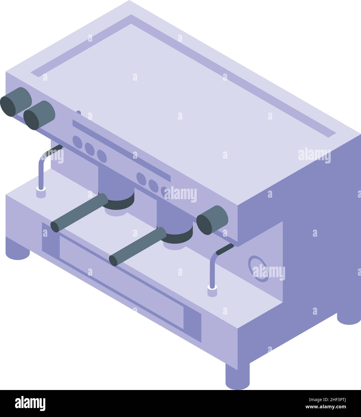 Coffee machine icon isometric vector. Street cafe. City restaurant ...