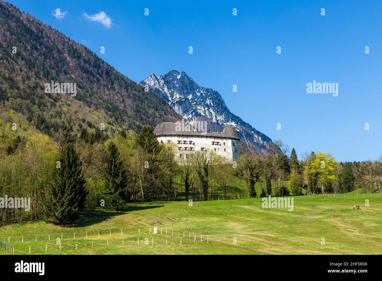 famous Staufenberg Castle near Bad Reichenhall in Bavaria Stock Photo ...