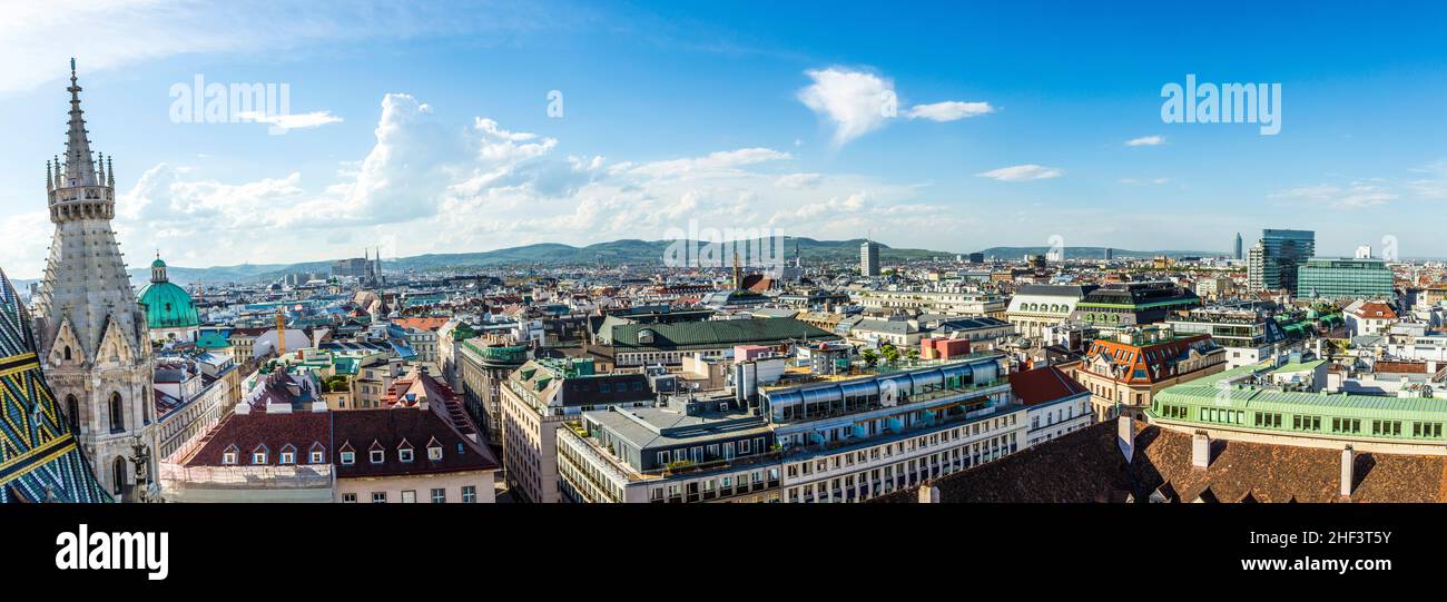 Panoramic view of Vienna city on daytime in Austria Stock Photo - Alamy